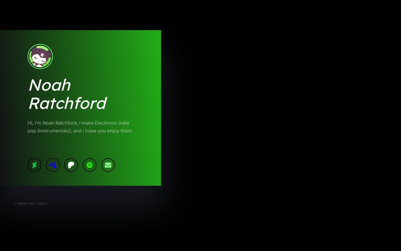 Noah Ratchford's Carrd